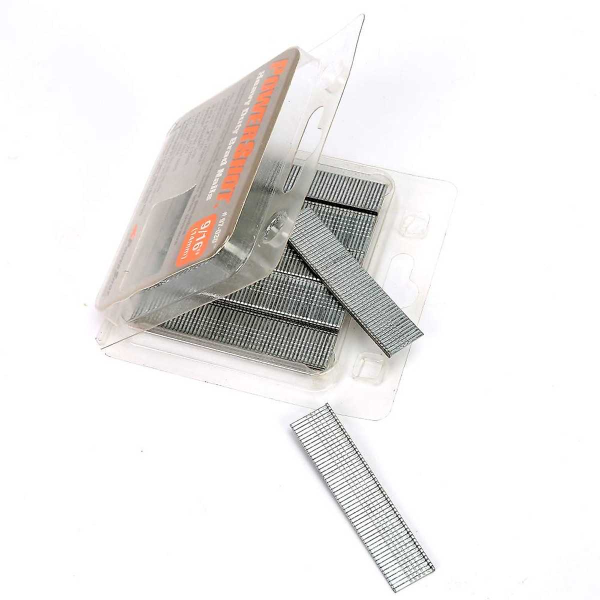 Arrow 97-030CS 18-Gauge Steel Brad Nails for Molding, Cabinets, Framing, Trim, and Finishing, Safe to Use with Electric or Battery Powered Nailers, Silver, 9/16-Inch, 1600 Pack