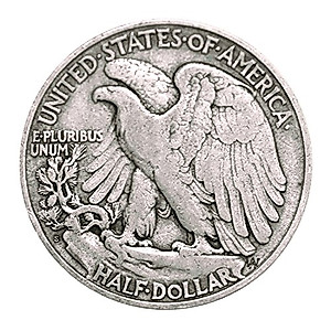 1918-1947 Walking Liberty Half Dollar 90% Silver 50c Fine