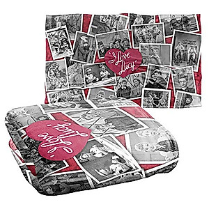 Trevco I Love Lucy Time After Time Silky Touch Super Soft Throw Blanket 36" x 58"