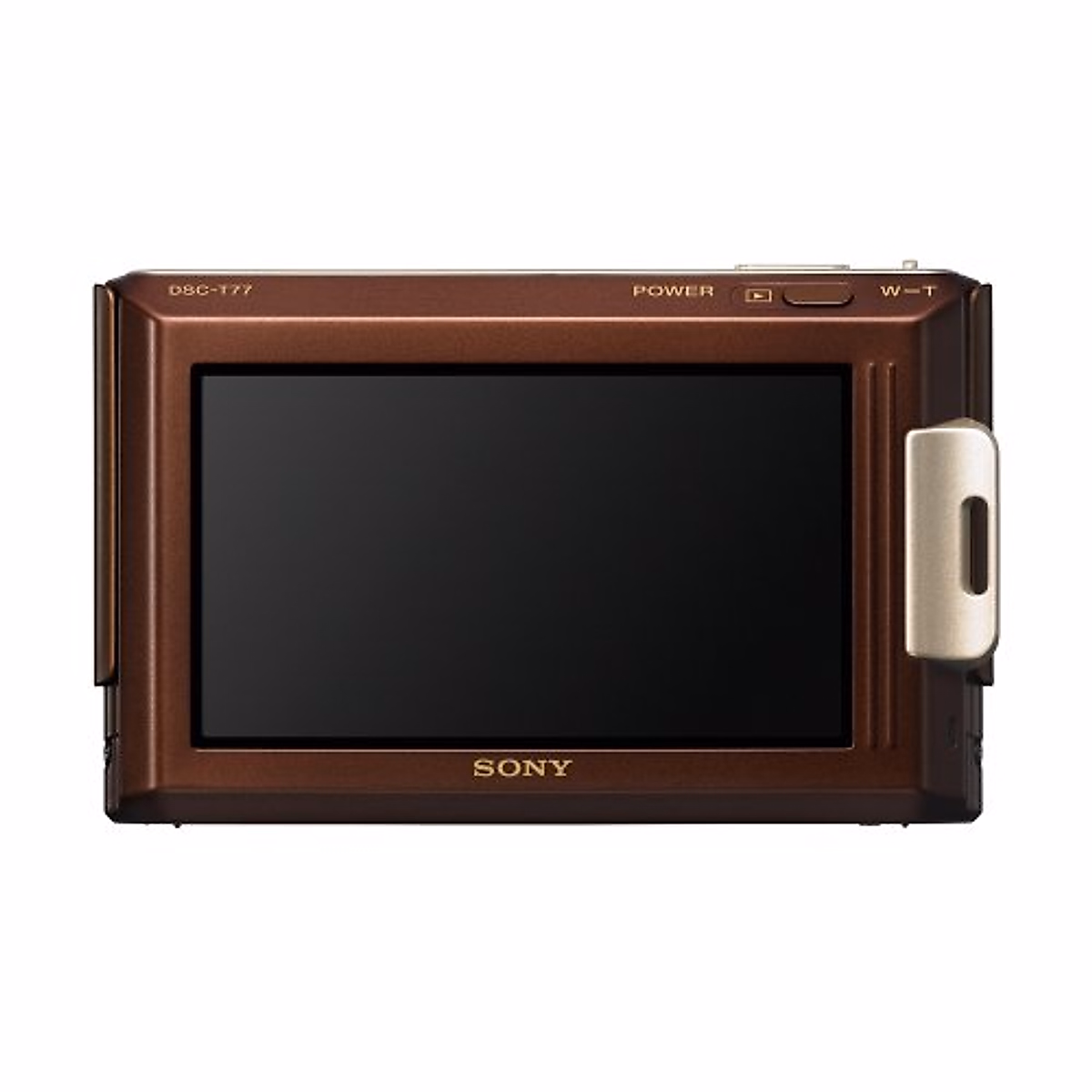 Sony Cybershot DSC-T77 10MP Digital Camera with 4x Optical Zoom with Super Steady Shot Image Stabilization (Brown)