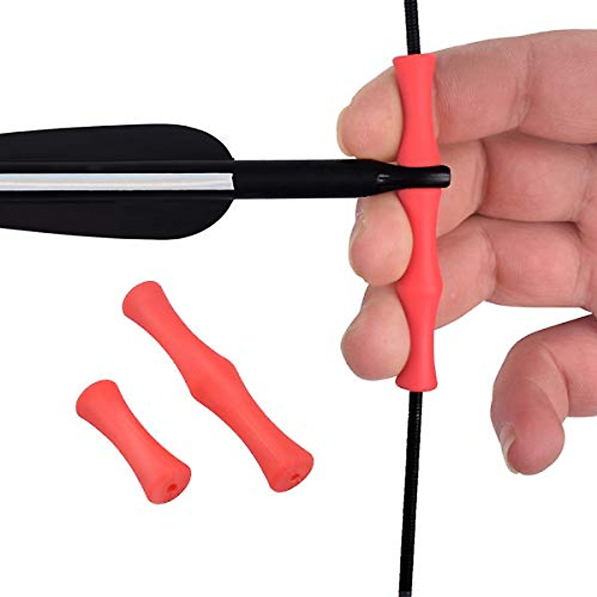 GPP 5 PCS Archery Bowstring Finger Saver QuickShot Finger Guard for Hunting or Bowfishing in 5 Colors