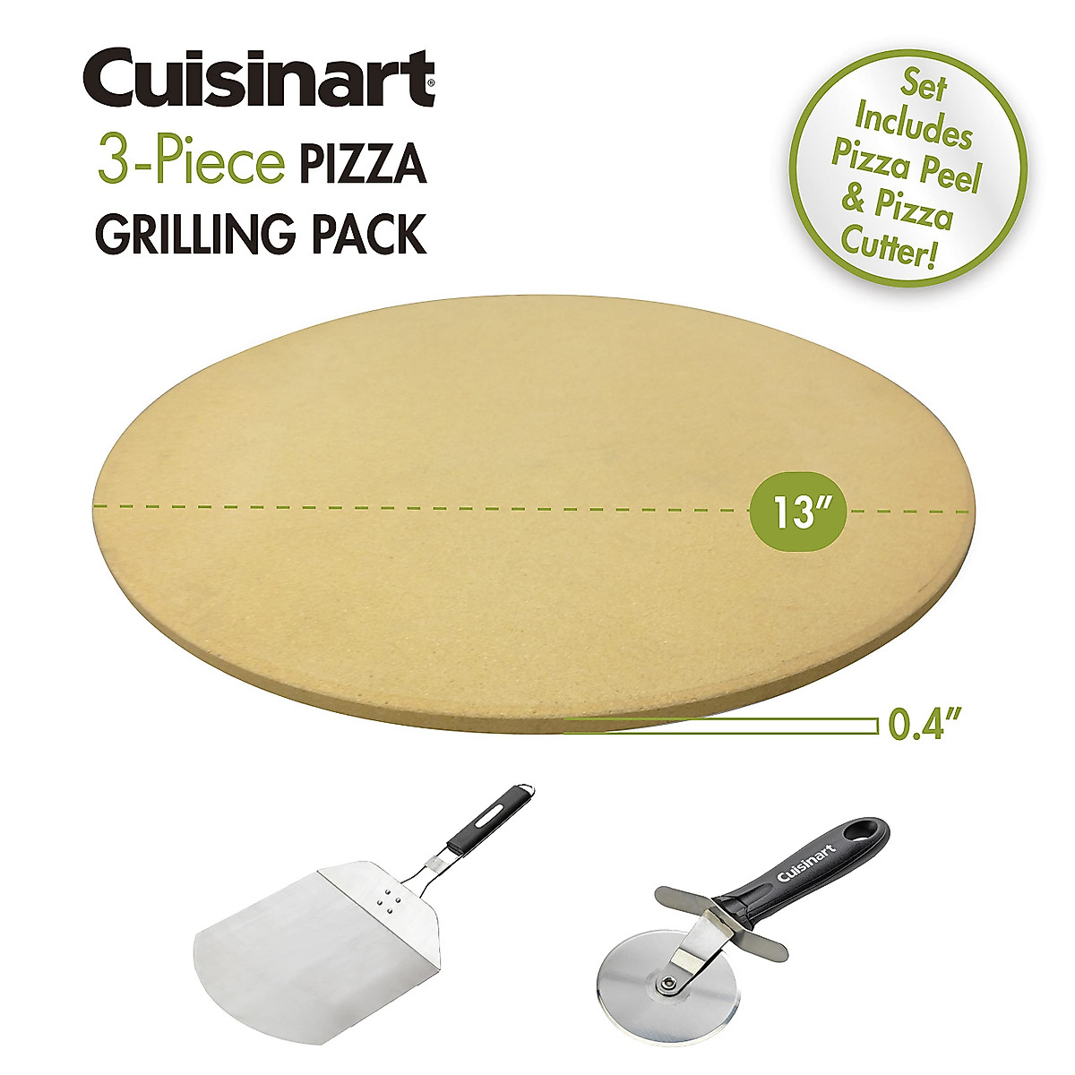 Cuisinart Pizza Grilling Set with Grilling Prep and Serve Trays