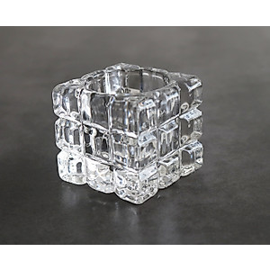 HillSpring Toothpick Holder, Decorative Glass Toothpick Jar with 200 Bamboo Toothpicks