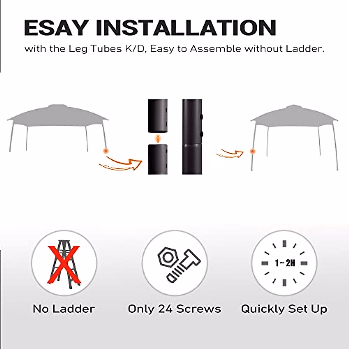 FAB BASED 10x12 Gazebo for Patio, Double Vent Canopy Gazebo with Privacy Netting Screen, Outdoor Heavy Duty Steel Patio Gazebo, Waterproof and Portable Gazebo for Deck Backyard Lawn and Garden (Khaki)