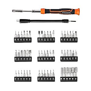 BLACK + DECKER Screwdriver Set, Precision, 56 Piece (BDHT68005)