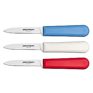 Dexter-Russell 3 Pack of S104 parers in red, White & Blue, Multicolor