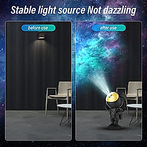 BestYiJo Astronaut Light Projector, Galaxy Projector Night Light 3D Nebula Decor lamp for Kids Room with Remote Control, 8 Color Modes Star Projector for Bedroom Ceiling Gaming Room Decor