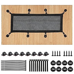 Under Desk Cable Management Net Kit, 27 x 10 in Stretchable Under Desk Cable Management Net, Under Desk Cord Organizer Net, for All Under Desk Cable Management