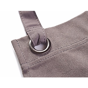 Hudson Durable Goods - Heavy Duty Waxed Canvas Work Apron - Grey