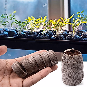 200 Pcs Peat Pellets Plant Starter,30MM Plant Starting Plugs,Fiber Soil Direct Plant Seeding Starters peat pellets for seedlings
