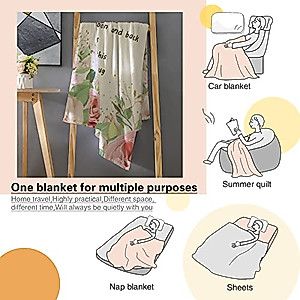 yalinan Gift for Mom, Best Birthday Gift for Mom, Mom Blanket from Daughter Son, 50"×60" Throw Blanket
