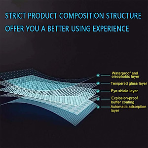 GLBLAUCK [2-Packs] Privacy Screen Protector for LG Stylo 6, Anti-Spy 9H Hardness Tempered Glass Screen Protectors for LG Stylo 6