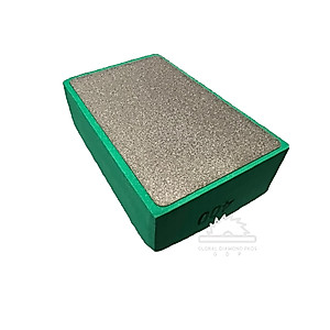 Diamond Hand Polishing Pads for Sanding & Grinding Stone, Concrete, Glass, Ceramic, Tile - 4 Pack Grit #60#100#200#400