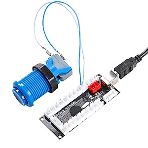 Reyann Zero Delay Arcade USB Encoder Pc to Joystick for Mame Jamma & Other Pc Fighting Games for American Style Arcade Joystick & HAPP Style Arcade Buttons