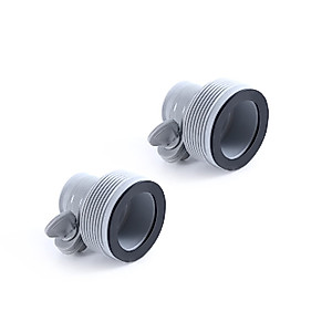 ECOPOOLTECH Hose Adapter 1.25" to 1.5" Type B Hose Adapters for Intex Pumps & Saltwater System, Conversion Adapter 25009（2 Pack）