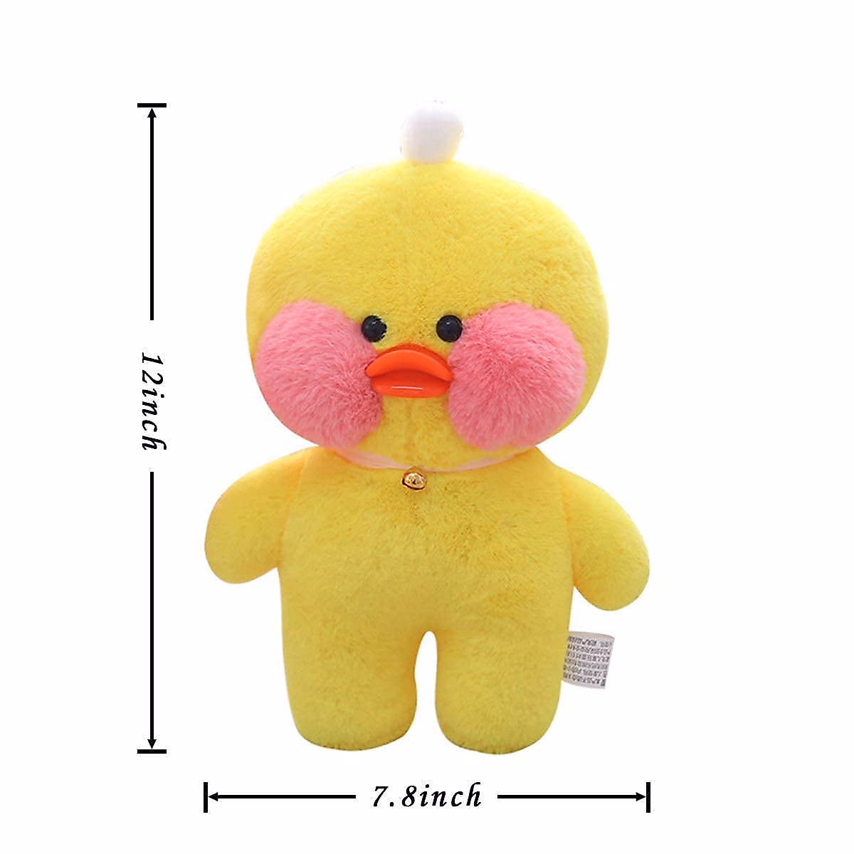 Duck Stuffed Animal Toy,Soft Plush Toy for Kids Girls Hugglable Stuffed Toy with Cute Hat&Costume, Best Gifts for Christmas 12 inches