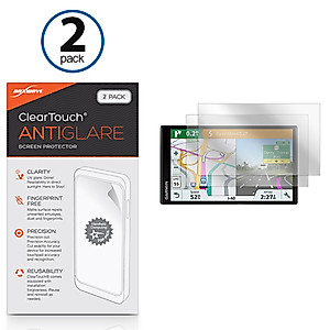 BoxWave Screen Protector Compatible with Garmin DriveSmart 61 LMT-S - ClearTouch Anti-Glare (2-Pack), Anti-Fingerprint Matte Film Skin for Garmin DriveSmart 61 LMT-S