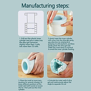 Cylinder Ice Cube Ice Cup Ice Maker Ice Storage Box Ice Tray Cylinder Ice Cube Ice Cup Ice Storage