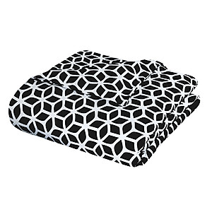 Chic Home Black Reversible Bed in a Bag Duvet Cover Set, King Size (3 Piece), Elizabeth - Geometric Diamond Print Design Microfiber Bedding with Zipper Closure - Duvet & Pillow Shams