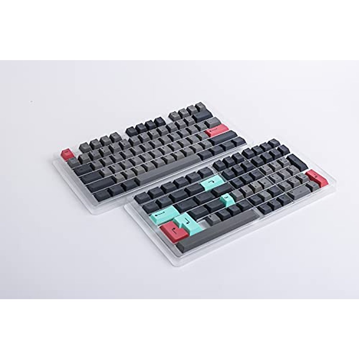 HK GAMING Custom Keycaps | Dye Sublimation PBT Keycap Set for Mechanical Keyboard | 139 Keys | Cherry Profile | ANSI US-Layout | Compatible with Cherry MX, Gateron, Kailh, Outemu | Stealth Dolch