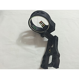 JIEXI HWYP Compound Bow Kit 5 Pin Bow Sights Arrow Rests Stabilizers Sling Peep Sights Allen Key 7 in 1 (Black)