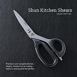 Shun Cutlery Kitchen Shears, Stainless Steel Cooking Scissors, Blades Separate for Easy Cleaning, Comfortable, Non-Slip Handle, Kitchen Shears Heavy Duty