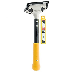 Tajima SCRL300 Scrape-Rite Reversible Blade Scraper, Silver/Black/Yellow, 265 mm
