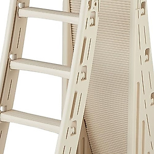 Confer Plastics A-Frame 7200 Above Ground Adjustable Pool Roll-Guard Safety Ladder