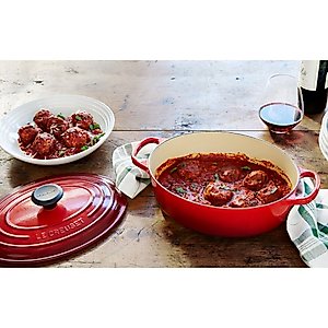 Le Creuset Enameled Cast Iron Signature Oval Dutch Oven, 5 qt. , Flame