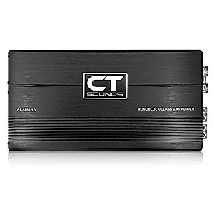 CT Sounds CT-1000.1D Compact Class D Car Audio Monoblock Amplifier, 1000 Watts RMS