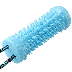 GetCoupon Stimulating Suction Cup Dog Toy, Tug of War Rope Toy, Puppy Training Treats Food Dispensing Toothbrush Interactive Dental Cleaning Toy
