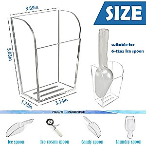 2 Pack Ice Scoop Holder, Ice Maker Scoop Holder for Counter Top Ice Makers and Machines