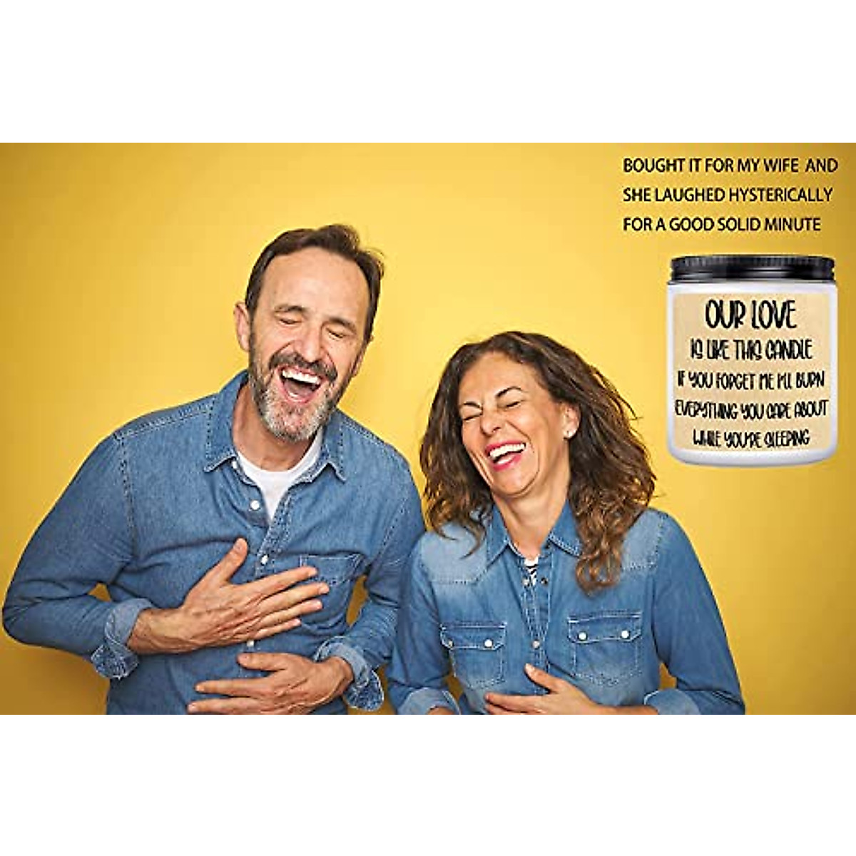 AharHora Funny Gift Candle for Women Men, Scented Candles Gifts for Women Her Him, Unique Gifts for Couples, Husband, Wife, Fiance, Lover, Girlfriend, Boyfriend, Valentines Day Gifts