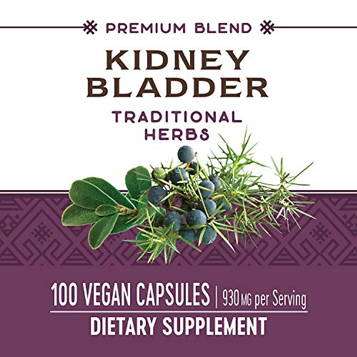 Nature's Way Kidney Bladder, Traditional Herbs Supplement, 930mg Per Serving, 100 Vegan Capsules