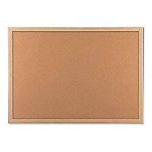 U Brands Cork Bulletin Board, 24 X 18 Inches, Birch MDF Frame