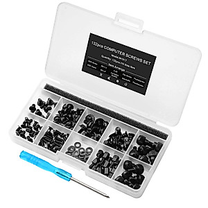 132pcs Personal Computer Screw Standoffs Set Kit for Motherboard Box HDD SSD Fan - with Screwdriver