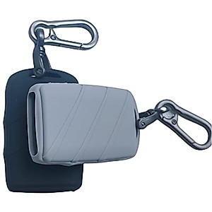 RUNZUIE 2Pcs 4 Buttons Silicone Smart Key Fob Compatible with 2019-2021 2022 2023 Mazda CX-50 CX-5 3 6 CX-30 CX-9 Key Fob Cover (Black/Gray)