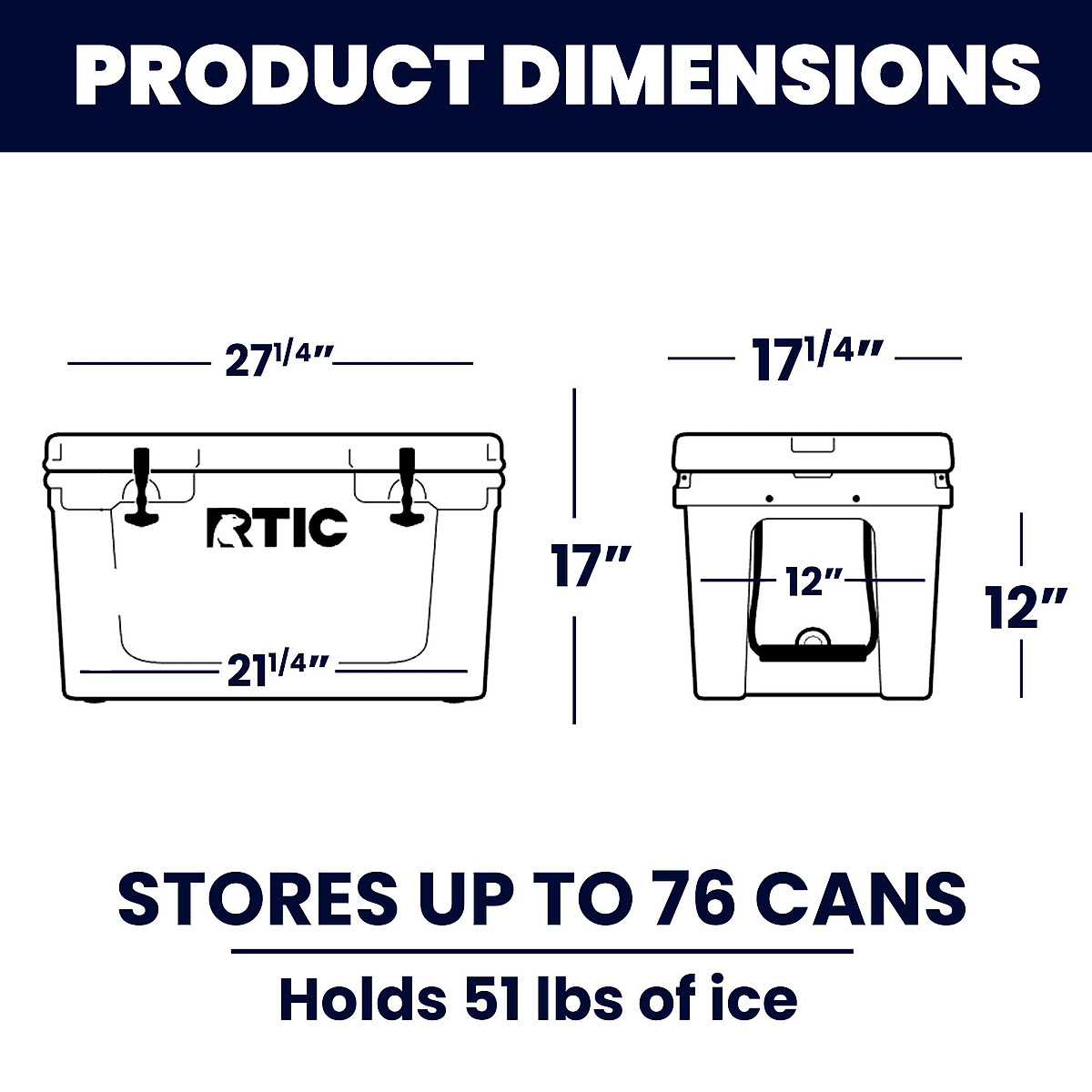 RTIC Ultra-Light 52 Quart Hard Cooler Insulated Portable Ice Chest Box for Beach, Drink, Beverage, Camping, Picnic, Fishing, Boat, Barbecue, 30% Lighter Than Rotomolded Coolers, Mardi Gras