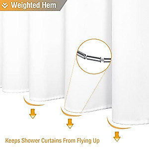 BTTN Eucalyptus Plant Shower Curtain, Floral Fabric Shower Curtain Set with 12 Plastic Hooks, Water Resistant, Watercolor Leaves Botanical Natural Shower Curtains for Bathroom, 72x72, Sage Green