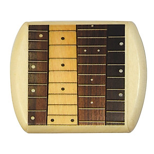 Guitar Pick Caddy Box, American Made Aspen Wood with 4 Picks