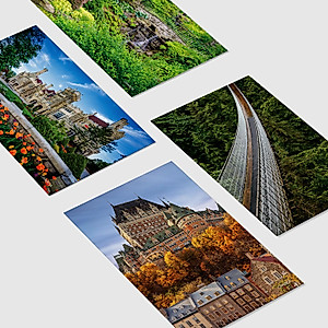 Dear Mapper Canada City Landscape Postcards Pack 20pc/Set Postcards From Around The World Greeting Cards for Business World Travel Postcard for Mailing Decor Gift