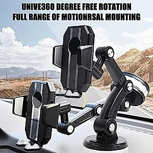 2023 New Sucker Car Phone Holder Long Arm Suction Cup Car Phone Mount Stand Mobile Cell Support For Car Center Console Phone Holder (A)