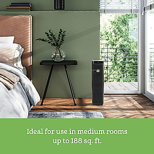 Holmes Aer1 True HEPA Medium Room Air Purifier Tower Plus Ionizer With Touch Controls, 743 Sq. Ft. Coverage, 8-1/4" x 27"