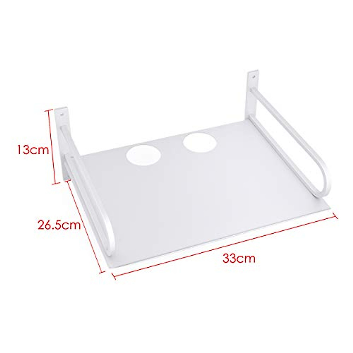 Ace Select Aluminum Wall Mounted Shelf Floating AV Shelf TV Box Shelf Component Shelves for Router Gaming Consoles Cable Box