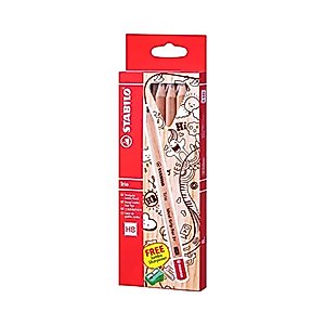 Stabilo Trio Ideal Grip 6pcs HB Jumbo Pencil (Free Jumbo Sharpener)