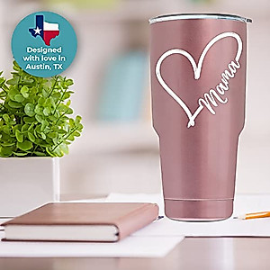 KEDRIAN Mama Tumbler 30oz, Regalos Para Mamá Ideas, Gift For Mama Gifts, Regalos Para Mama Mug, Regalo Para Mama Cups Tumbler With Straw & Lid, New Mama Gifts For Women, Spanish Mom Gifts For Mama