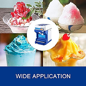 VEVOR 110V Electric Shaved Ice Machine 250W Snow Cone Maker Tabletop w/Adjustable Ice Texture, Ice Shaving Machine 265LBs/hr for Home and Commerical Use