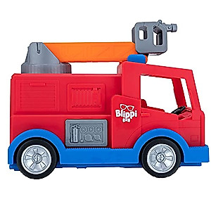 Blippi Fire Truck - Fun Vehicles with Freewheeling Features Including 3 Firefighter and Fire Dog, Sounds and Phrases - Educational Vehicles for Toddlers and Young Kids