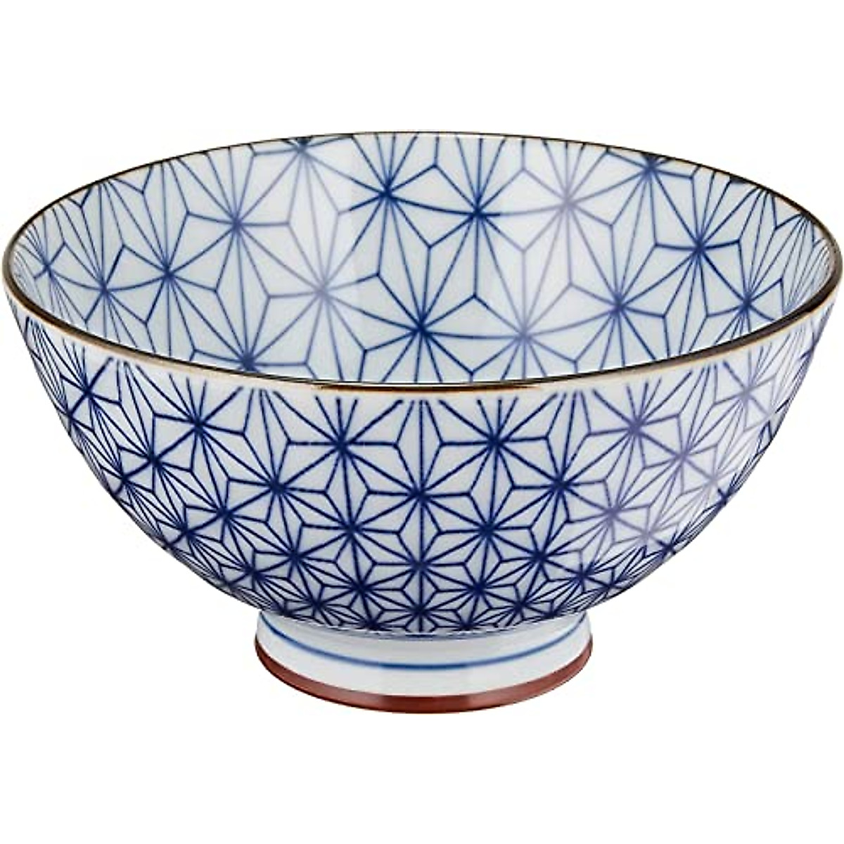 Saikai Pottery 19541 Picture Change Rice Bowl, Old Dyed, Blue, 10.1 fl oz (300 ml)