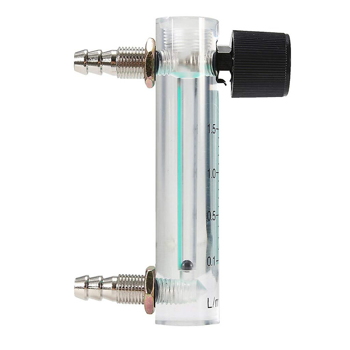 CATSELURRY Flow Meter LZB-6M Oygen Meter 0-1.5 LPM Flowmeter with Control for Detect Oygen Flow for Oygen Air Gas Adjustable